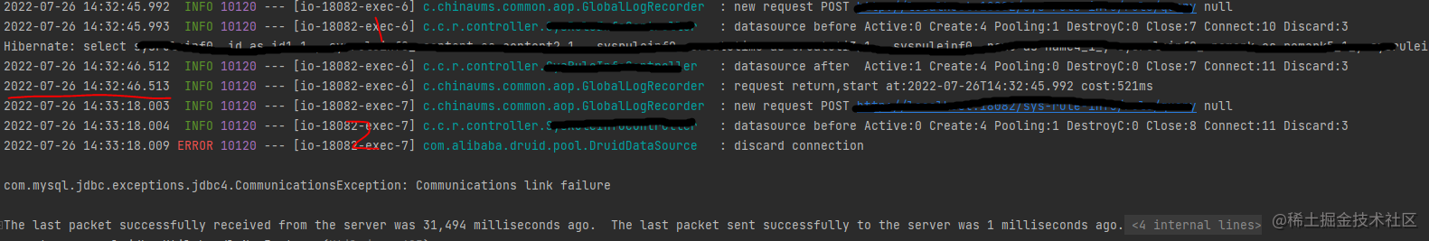 druid Communications link failure报错处理手册 - 掘金