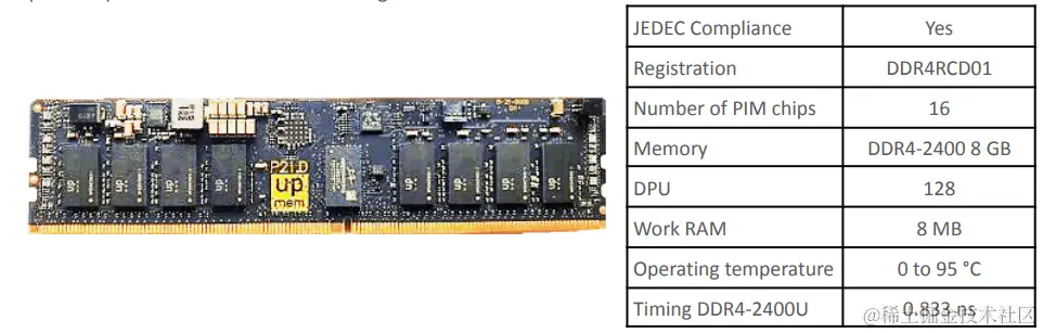 存内计算 | UPMEM PIM 概述引言 随着摩尔定律的逐渐失效，大数据和人工智能等数据密集型应用正挑战当前架构在内存 - 掘金