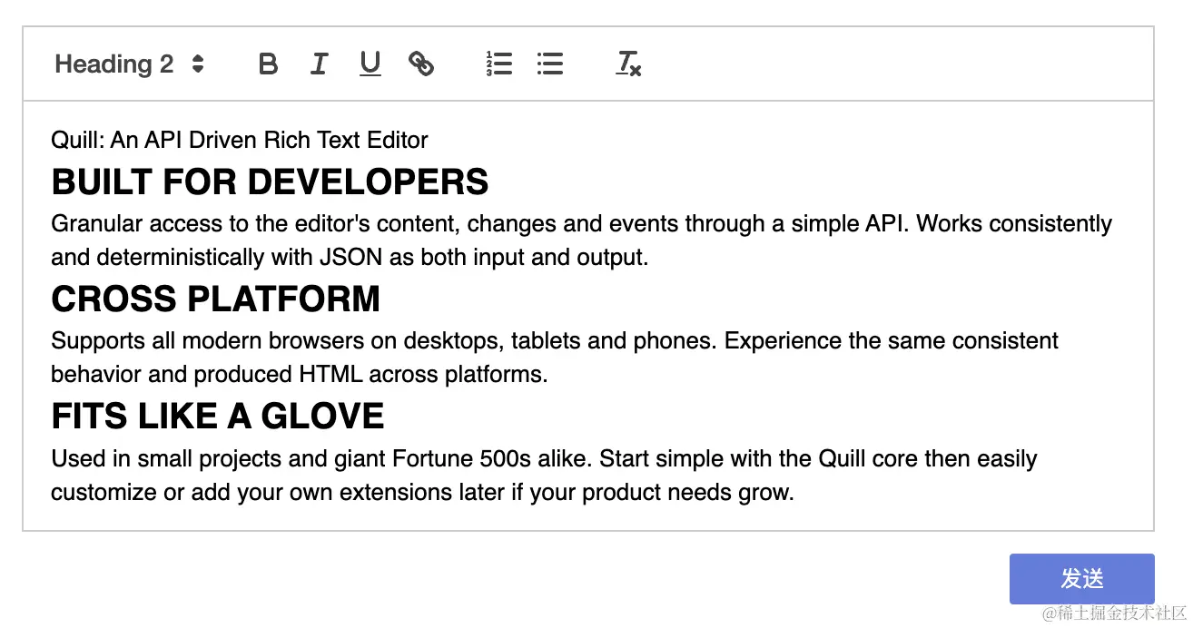 深入浅出 Quill 系列之使用篇1：Quill 基本使用和配置本文主要介绍 Quill 的基本用法，以及如何通过 op - 掘金
