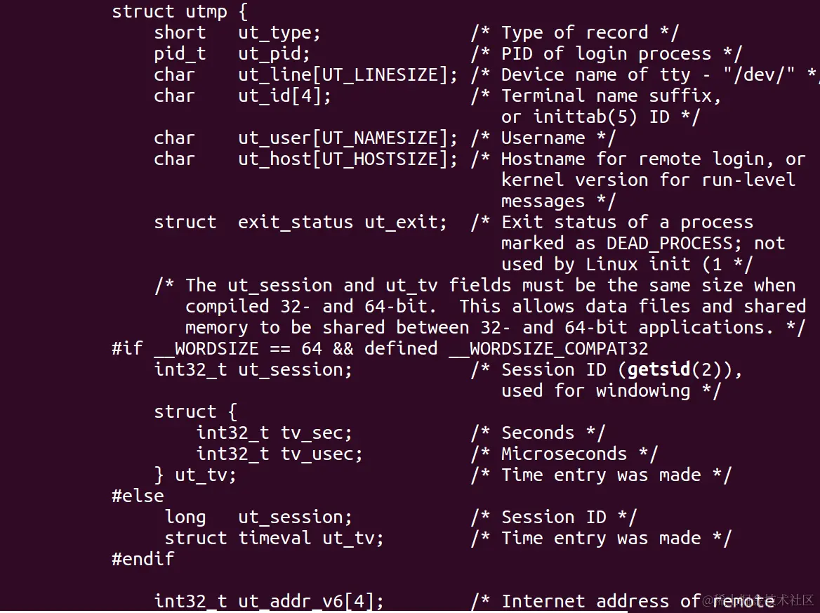 实现who命令who命令 列出已经登录的用户 [用户名][终端名][登陆时间][登陆地址] 实现思路 查看Linux系统 - 掘金