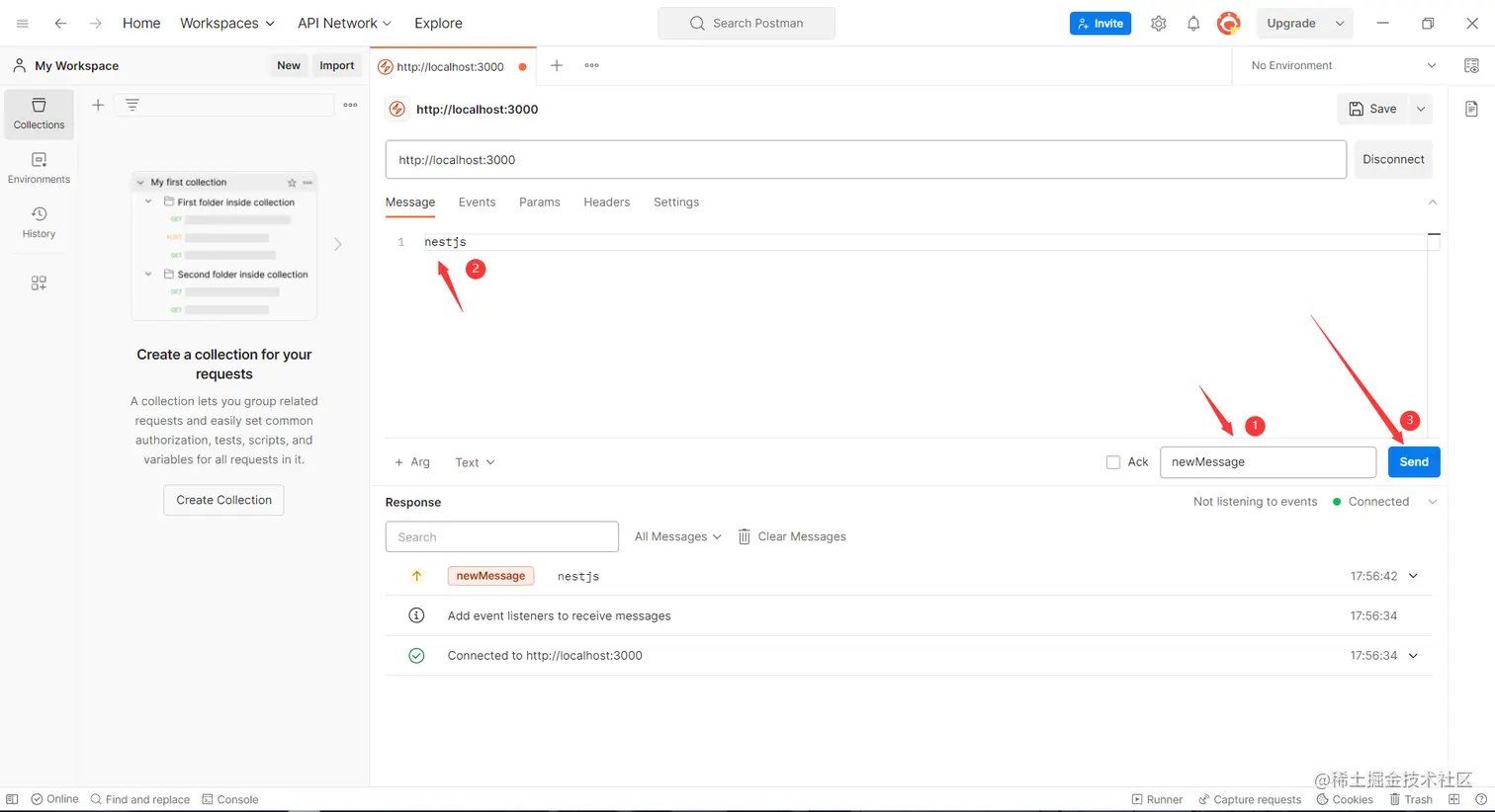 带你入门——如何在nestjs中体验websocketwebsocket作为一种h5新增的通信方式，在日常开发中很常见， - 掘金