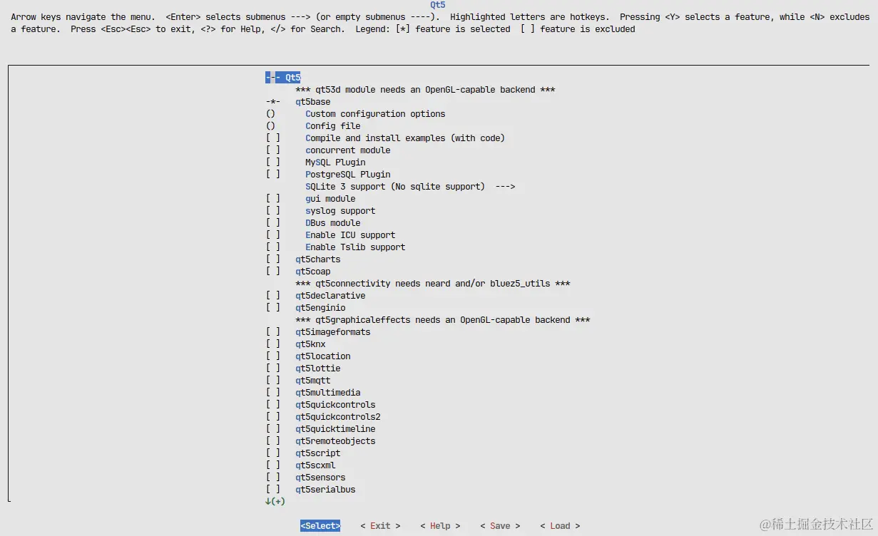 实践[嵌入式] buildroot支持qt5配置1. 进入buildroot文件夹，执行make menuconfig进 - 掘金