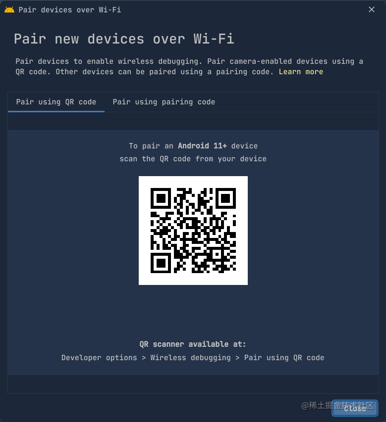 Android Studio 通过WiFi连接手机调试App - 掘金