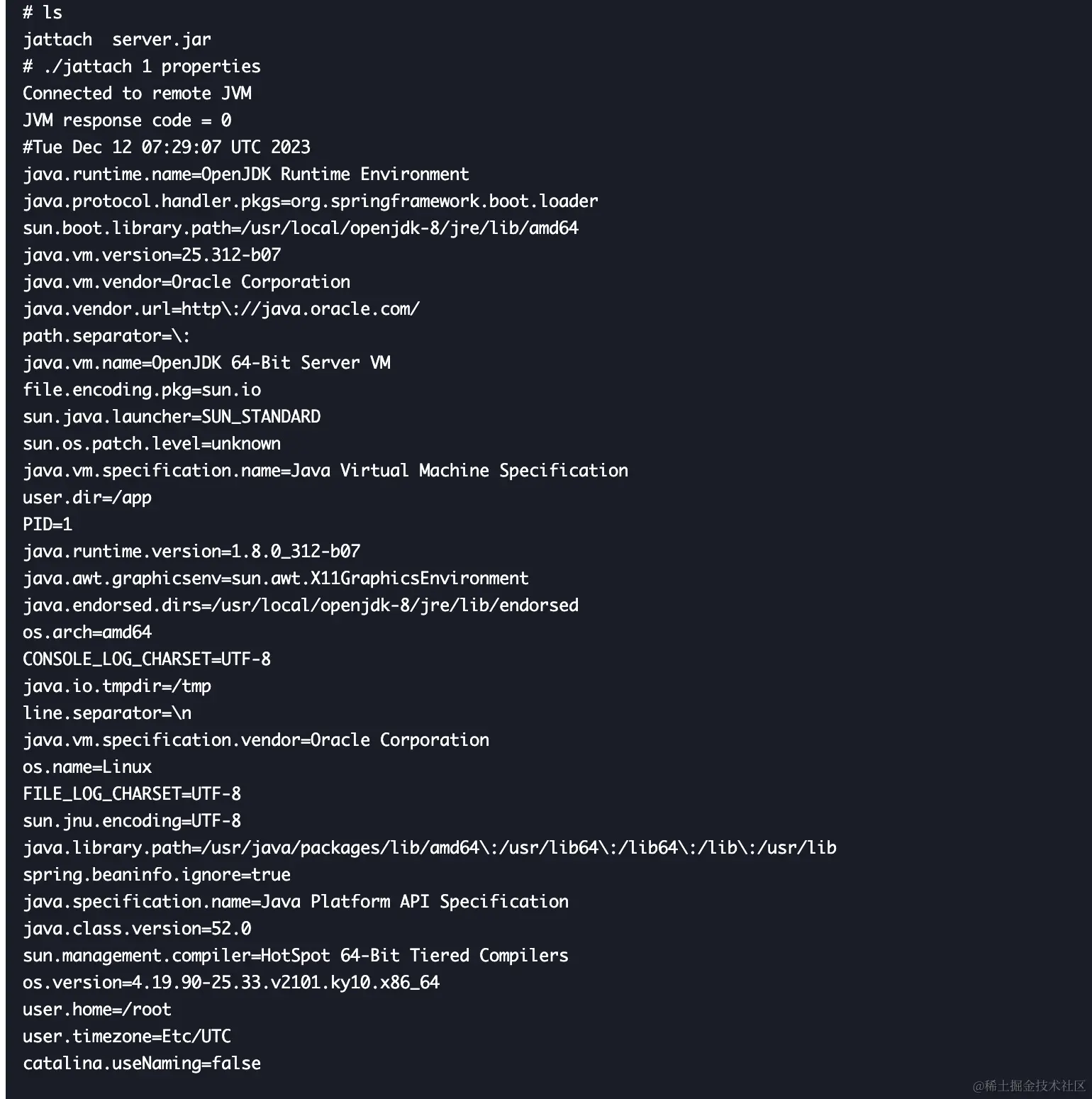 不安装jdk也照样调优JVM、解决JVM性能问题jattach： 通过动态附加机制向JVM进程发送命令的实用程序。 一体 - 掘金