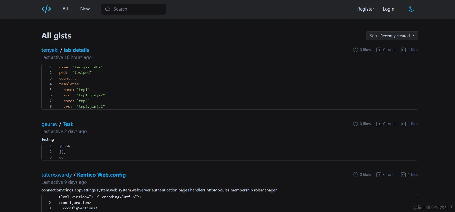 想部署属于自己的Gist服务？来试试Opengist！在之前指导学妹Python爬虫编程过程中，我发现代码传递相当不便， - 掘金