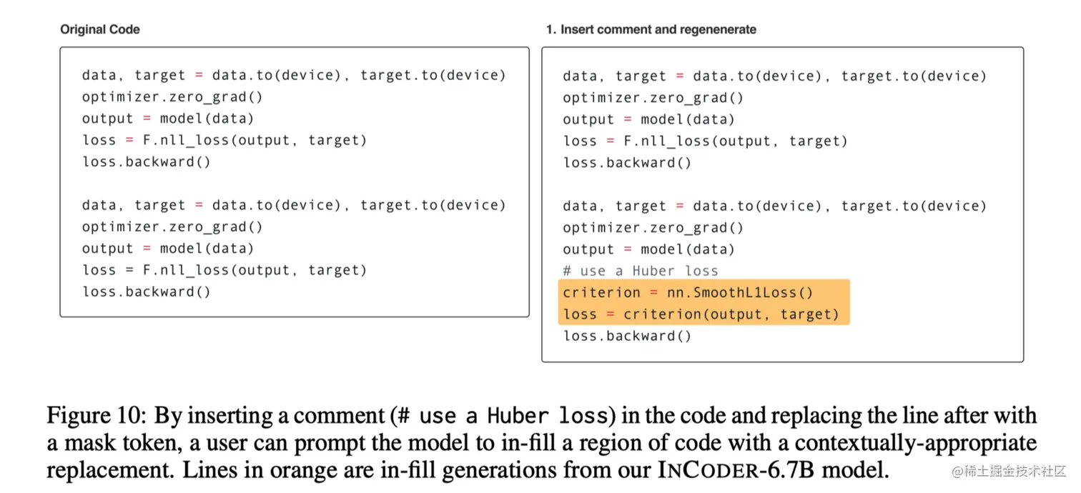 论文笔记：InCoder: A Generative Model for Code Inﬁlling and Synthesis - 掘金