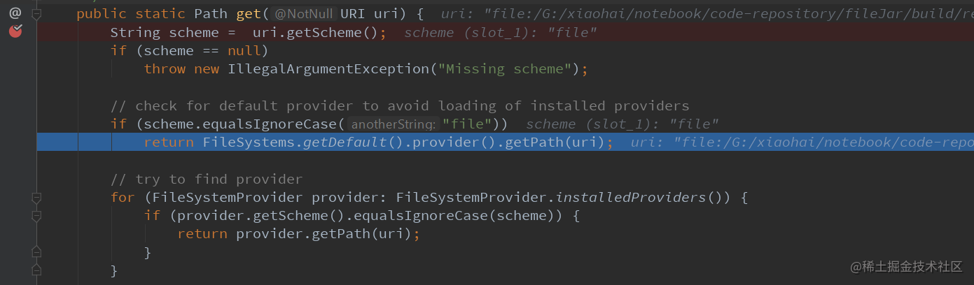 异常处理——java.nio.file.FileSystemNotFoundException - 掘金