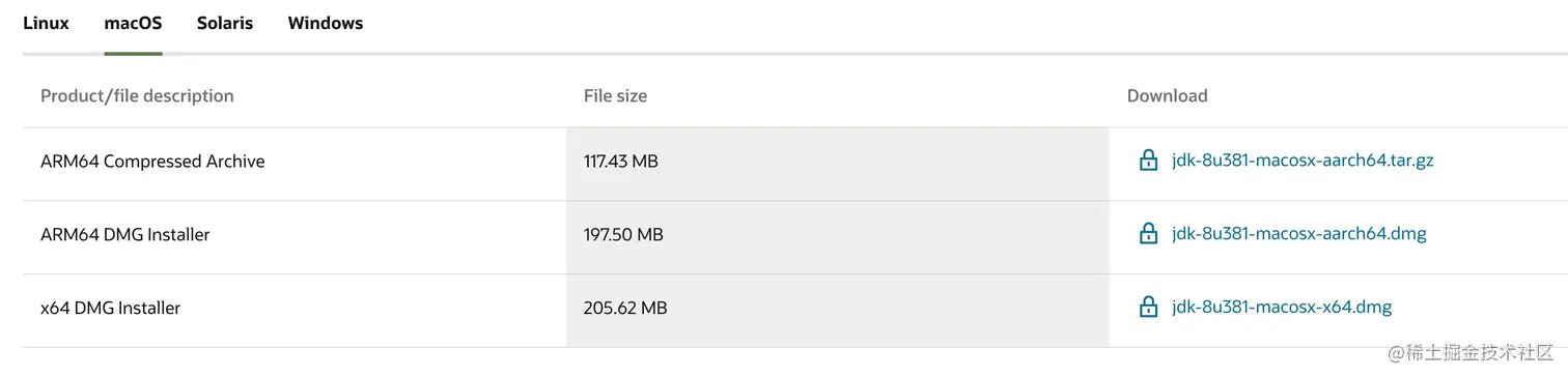 Mac M2芯片 安装 jdk安装 后缀名为 .tar.gz 版本 步骤 到官网进行下载：https://www.ora - 掘金