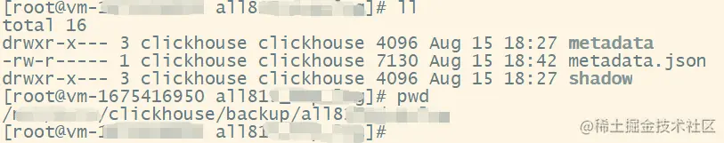 ClickHouse备份工具clickhouse-backup的使用ClickHouse同一集群，可以通过副本表的方式进 - 掘金