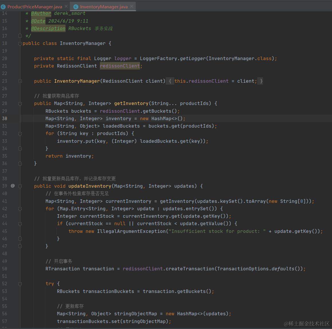 基于Redission高级应用24-RBuckets实战应用使用 `RBuckets` 可以执行批量的读取、写入、更新或 - 掘金