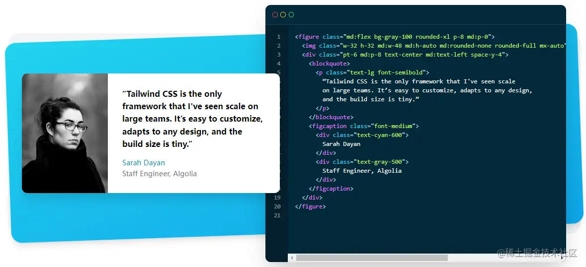 在react脚手架中使用tailwind Css无需离开您的html，即可快速建立现代网站。 Create React 掘金
